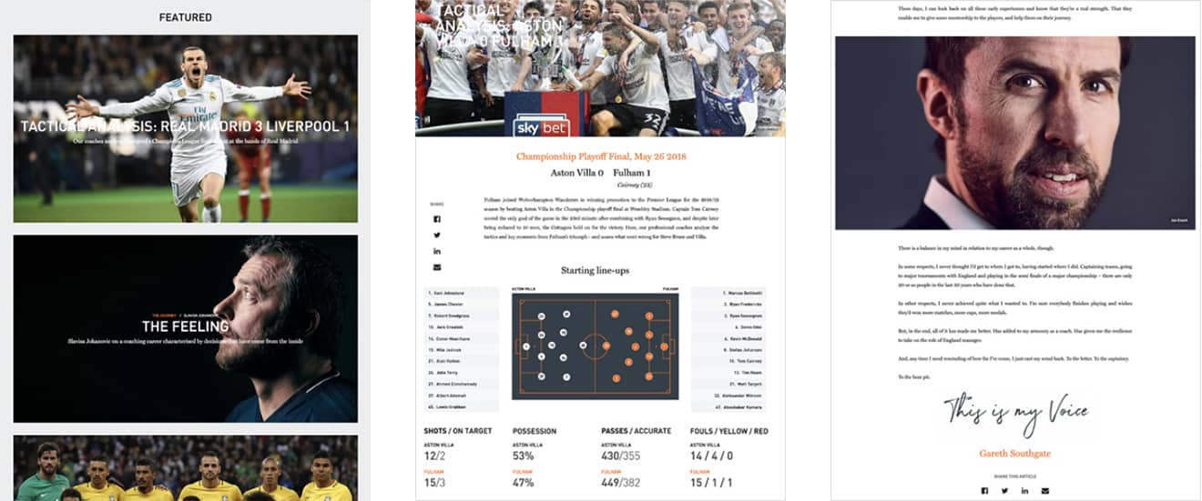 The Coaches Voice: Web Design | Seventy7