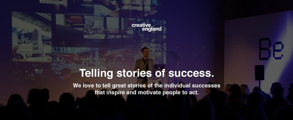 Creative England: Web Design | Seventy7